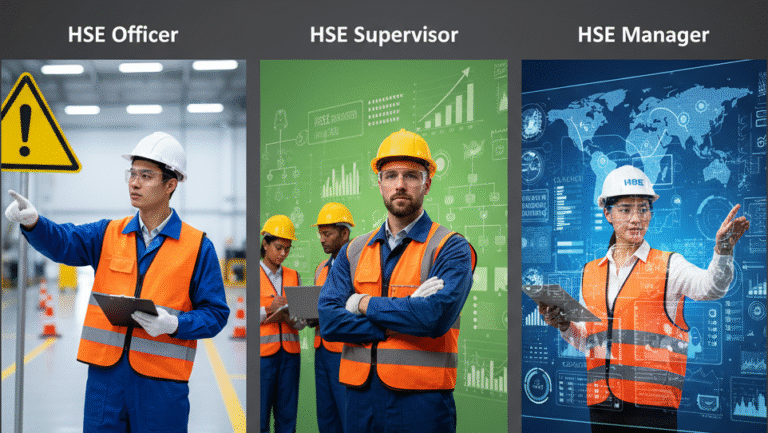 Perbedaan HSE Officer, Supervisor & Manager (Stop Bingung!)